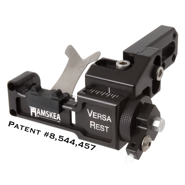 versa rest w/standard limb clamp assembly, rh, black – Précision Archerie